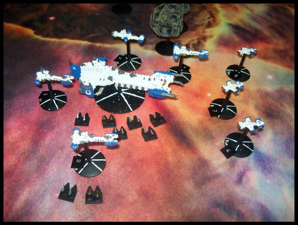 [TMP] "Full Thrust AAR: Colonial fleet vs The Space Marines" Topic